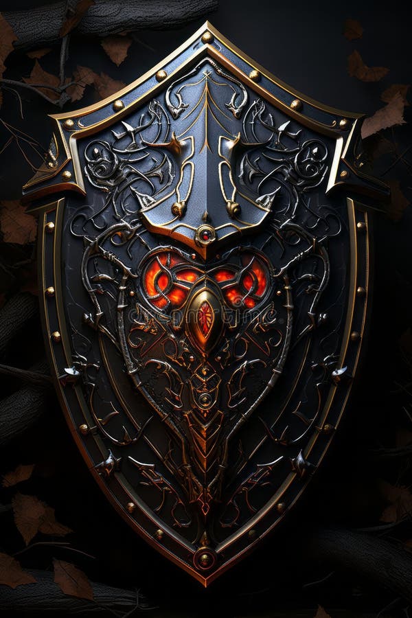 Fantasy Shield Ai Generated Stock Illustrations – 1,652 Fantasy Shield ...