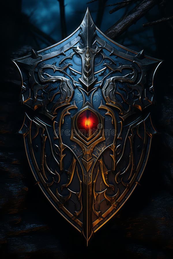 Fantasy Shield Ai Generated Stock Illustrations – 1,652 Fantasy Shield ...