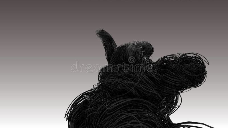 Dark Fibers Unreal Motion Graphic Stock Video - Video of fibers ...