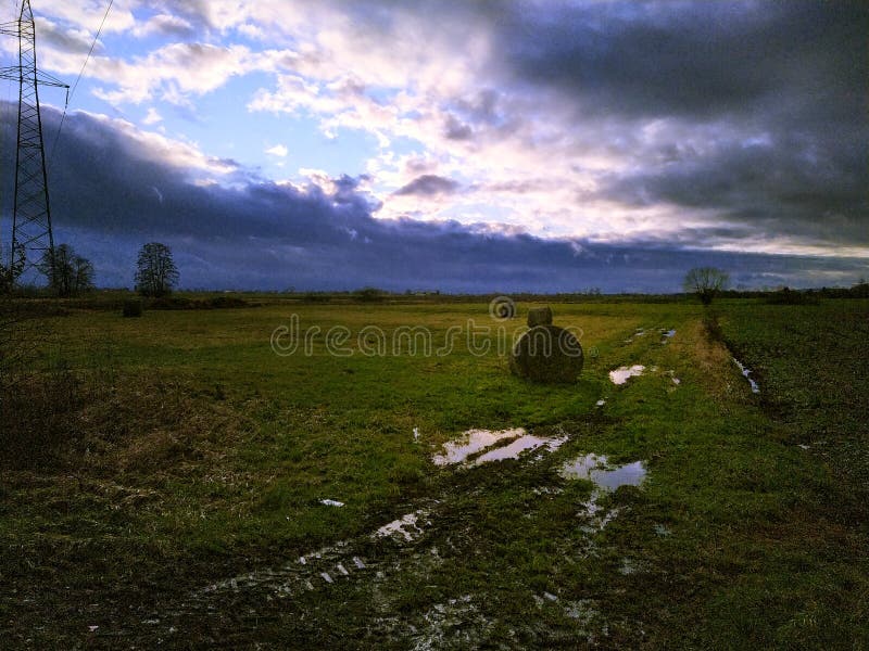 Dark fields stock image. Image of weather, dark, nature - 168392019