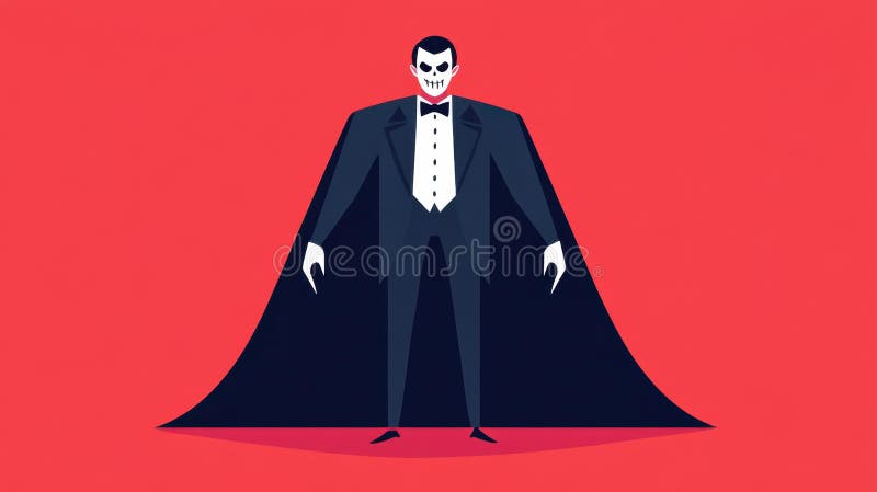 A Dark Figure in a Cape, Sharp Fangs Bared, Evokes Chills in this ...
