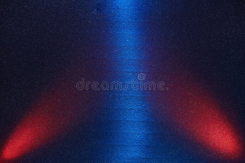 On a Dark, Finely Grained Background, Central Blue and Lateral Red Rays ...