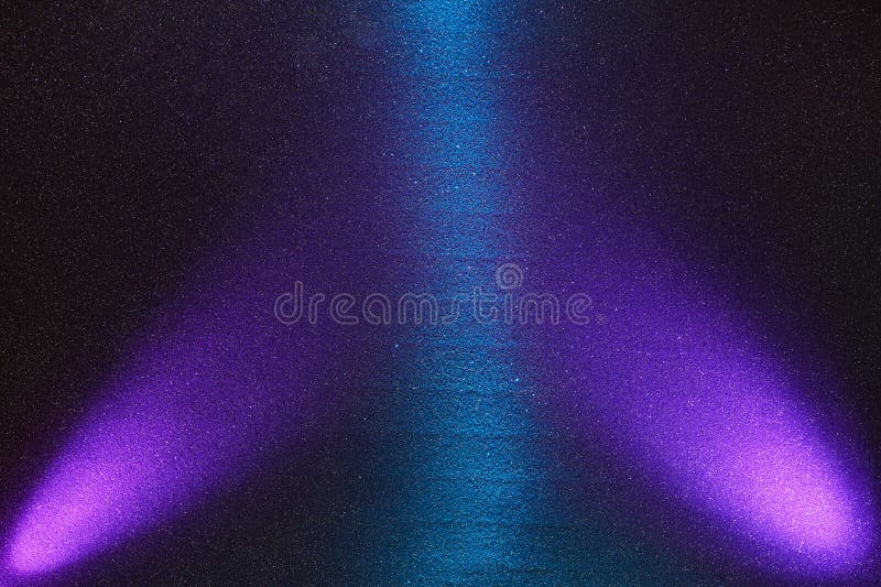 On a Dark, Finely Grained Background, Central Blue and Lateral Violet ...