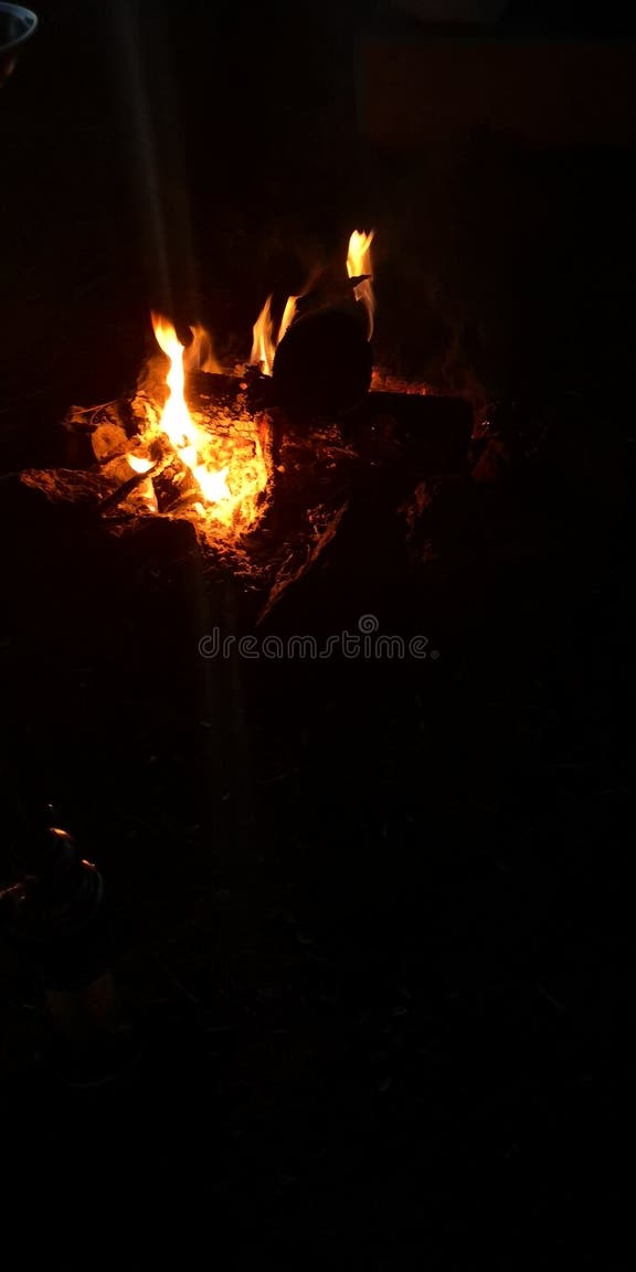 Dark fire night stock image. Image of screenshot, brand - 186994181