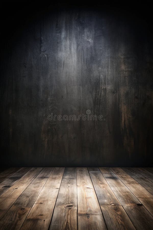 Dark Floor Empty Space for Retouching and Design Stock Illustration ...
