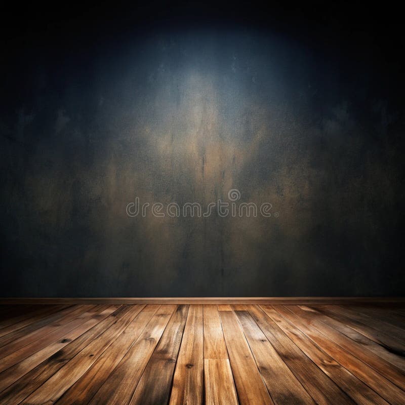 Dark Floor Empty Space for Retouching and Design Stock Illustration ...