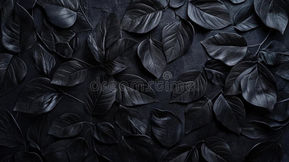Dark Foliage Pattern Makes an Abstract Design for Wallpaper, Background ...