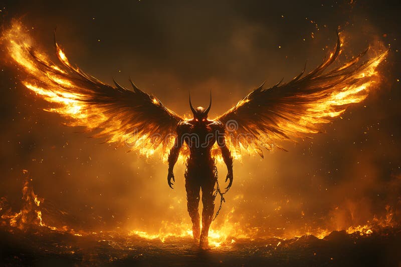 A Dark and Foreboding Depiction of a Demon Inspired by Biblical ...