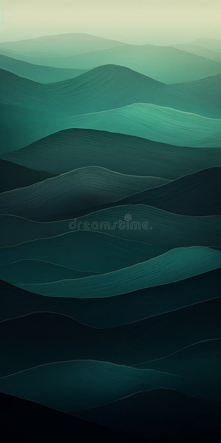 Dark and Foreboding Landscape Wallpaper with Green and Blue Gradient ...