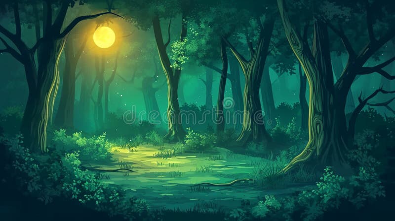 Dark Forest Cartoon