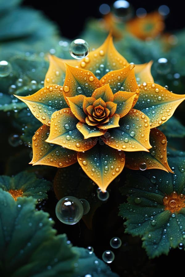 Dark Fractal Flower, Digital Artwork for Creative Graphic Design ...