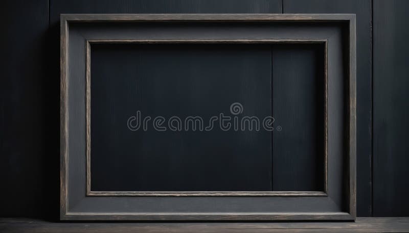 Dark Frame Over Black Background. Grungy Dark Textured Frame Over Black ...