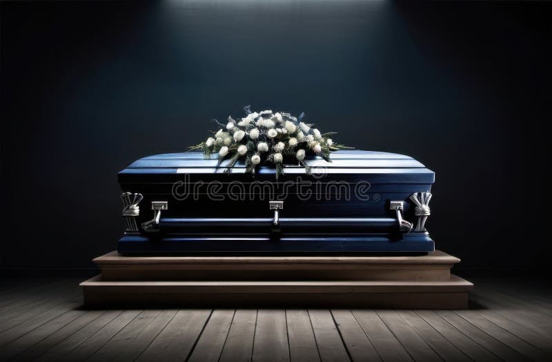 A Dark Funeral Scene at 2-1-2025 Stock Illustration - Illustration of ...