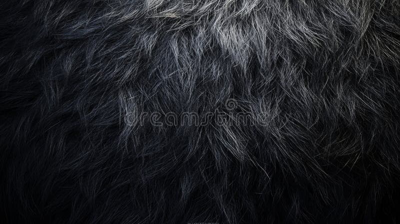 Dark Fur Texture with White Hairs Intertwined Stock Illustration ...