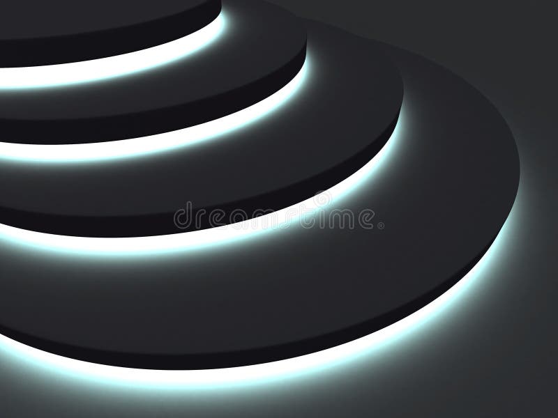 Dark Futuristic Design Shine Background Stock Illustration ...