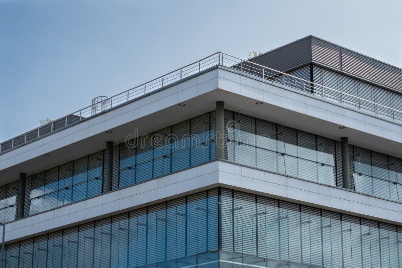 Dark Generic Modern Office Building Stock Photo - Image of company ...