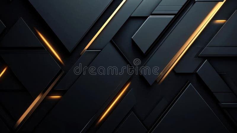 Dark Geometric Abstract Background Stock Image - Image of perspective ...