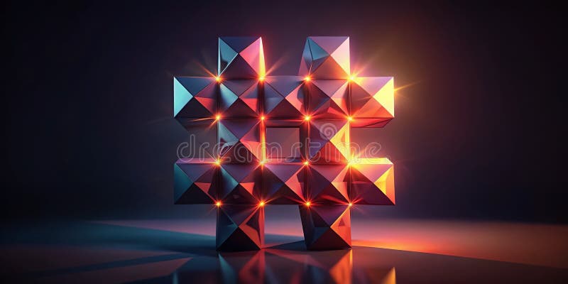 Dark Geometric Abstract Low Poly Design a Stunning Visual Exploration ...