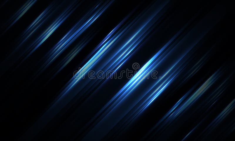 Dark Geometric Background with Glowing Vertical Blue Light Luminous ...