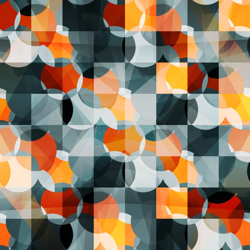 Dark Geometric Objects Beautiful Pattern Stock Vector - Illustration of ...