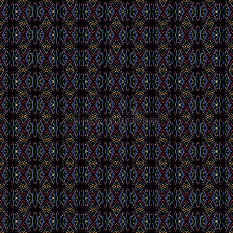 Dark Geometric Pattern in Repeat. Fabric Print. Seamless Background ...