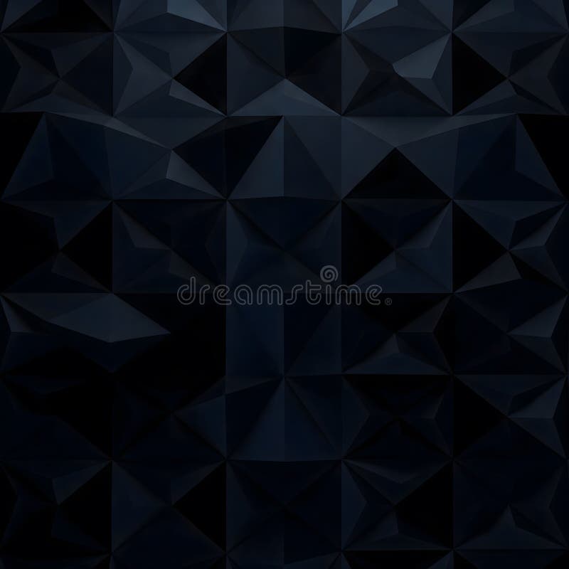 A Dark Geometric Pattern with Various Shades of Blue, Creating an ...