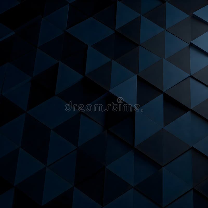 A Dark Geometric Pattern with Varying Shades of Blue, Creating an ...