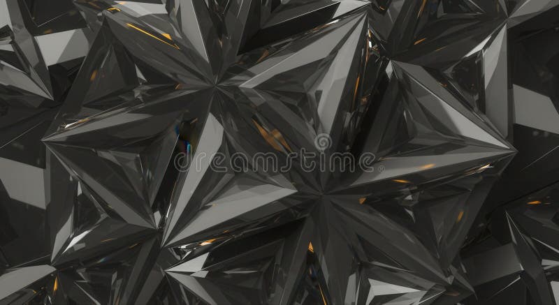 Dark Geometric Shapes Create a Complex and Modern Design Stock ...
