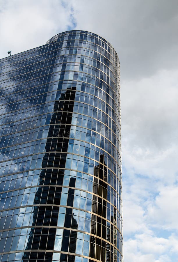 Glass Tower Rising from Seattle Stock Photo - Image of corporate ...