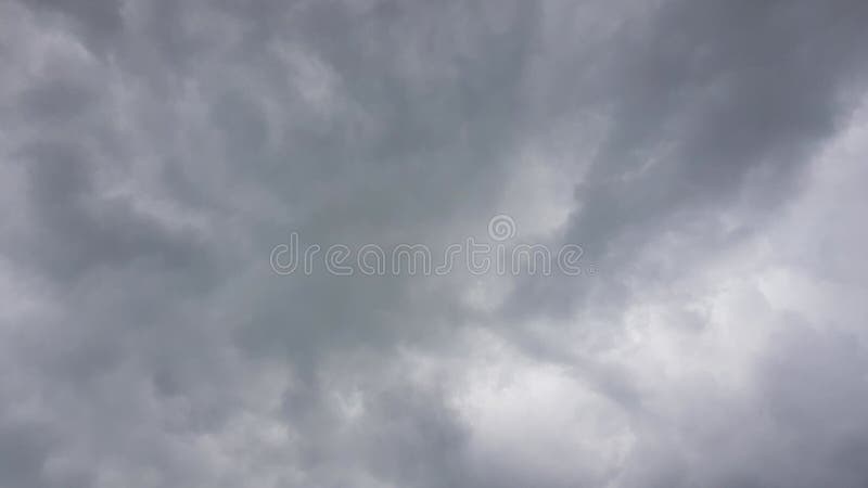 Dark Gloomy Storm Clouds. Severe Bad Weather Dark Clouds. Time Lapse ...