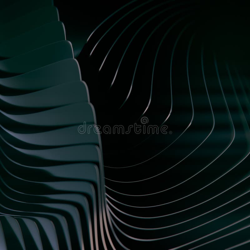 Dark Digital Illustration of a Complex Abstract Pattern Consisting of a ...