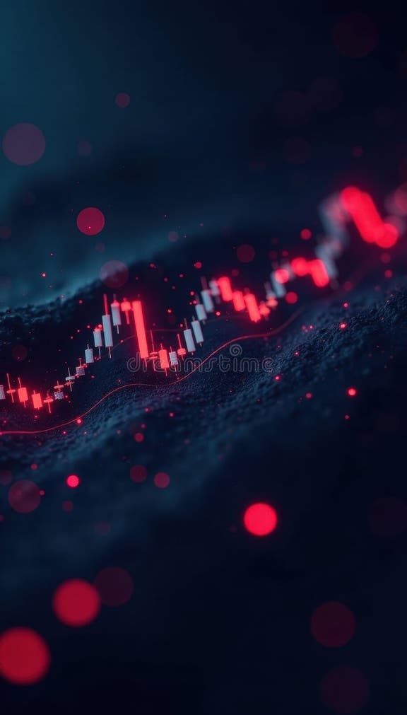 Dark Glowing Forex Chart Backdrop, Subtle Energy, Background, Chart ...