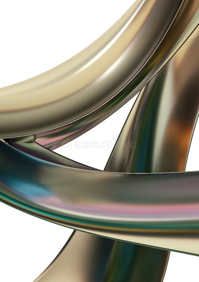 Dark Gold Curved Metal Plate X Shape Abstract, Dramatic, Modern ...