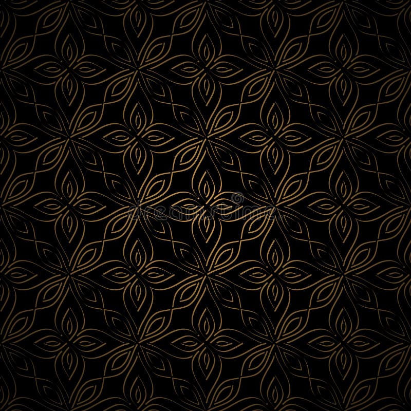Dark gold pattern stock vector. Illustration of decorative - 33473888