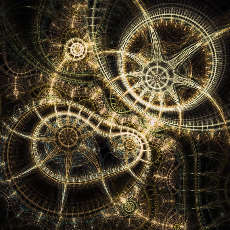 Fractal time stock illustration. Illustration of fractal - 24286136