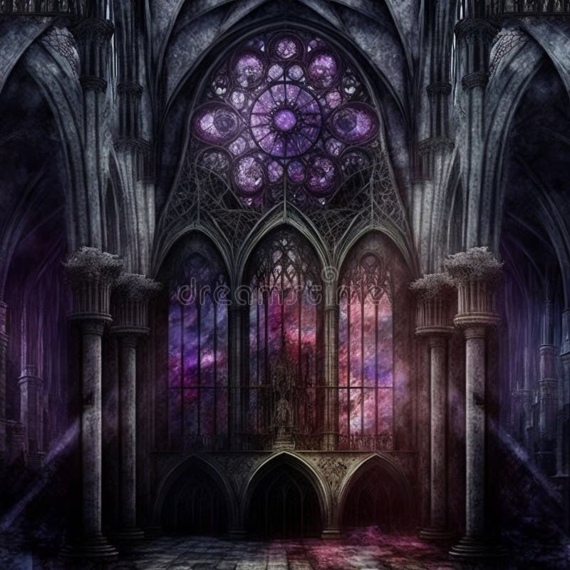 Dark gothic architecture stock illustration. Illustration of europe ...