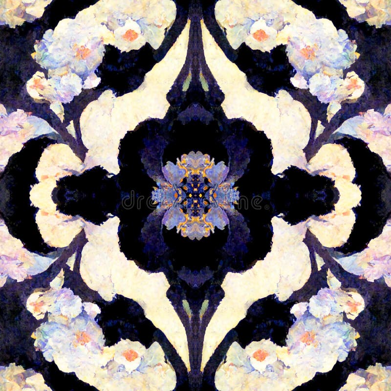 Dark Gothic Seamless Pattern with Floral Elements, a Mystical and ...