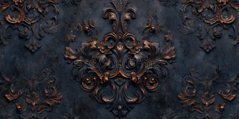 Dark Gothic Wallpaper Pattern, Intricate and Mystical Design for an ...