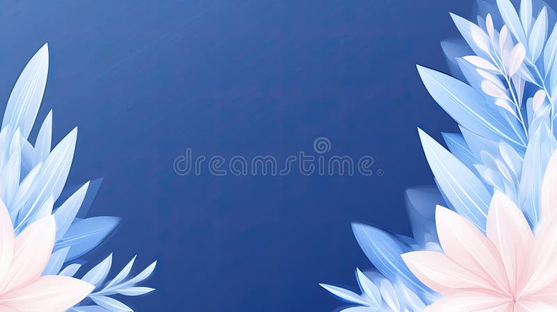 A Dark Gradient Backdrop Showcases Leaves in Shades of Pink and Blue ...