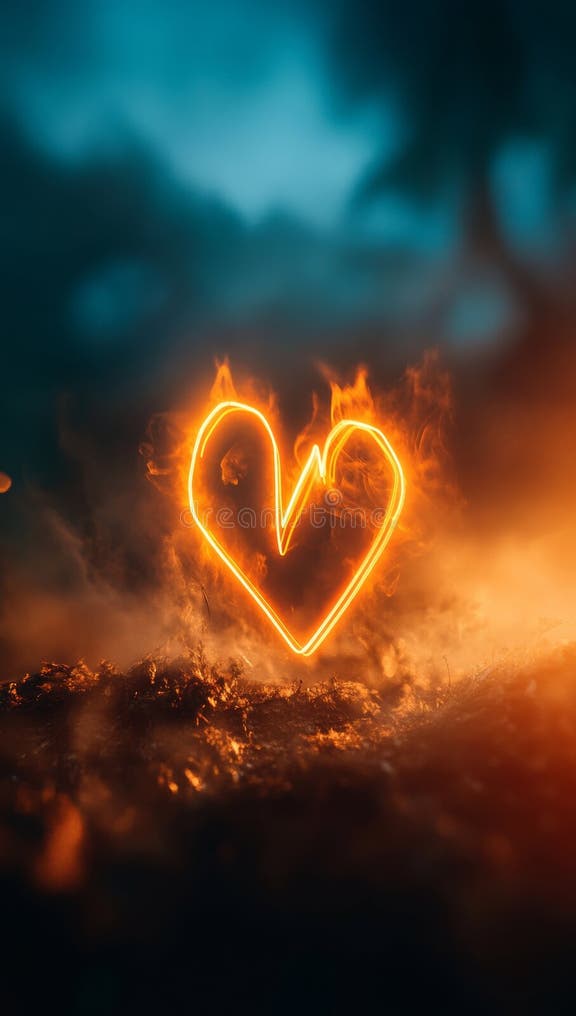 On a Dark Gradient Backdrop, a Stylized ECG Heartbeat Line is Depicted ...