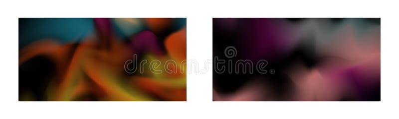 Dark Gradient. Multi-colored Smoke Effect. Northern Lights. Unusual ...