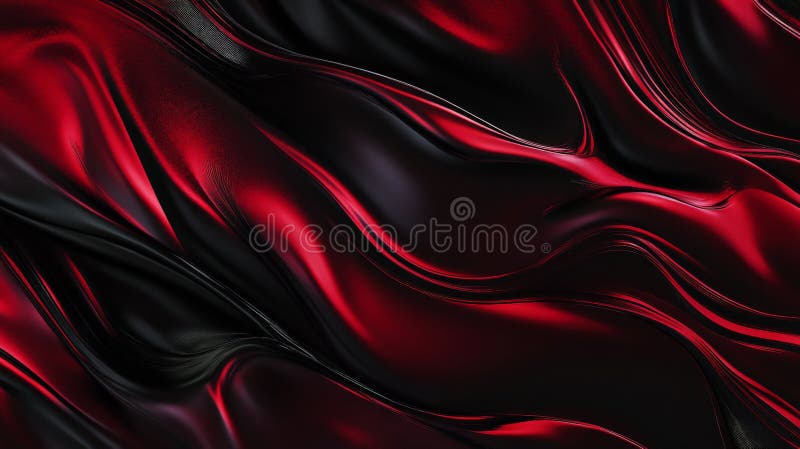 A Dark Gradient Shifting from Deep Red To Black, with Sleek Liquid ...