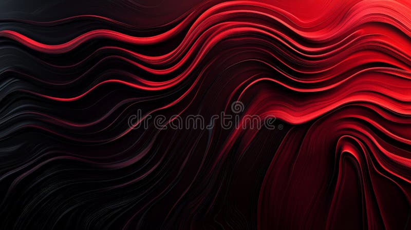 A Dark Gradient Shifting from Deep Red To Black, with Sleek Liquid ...