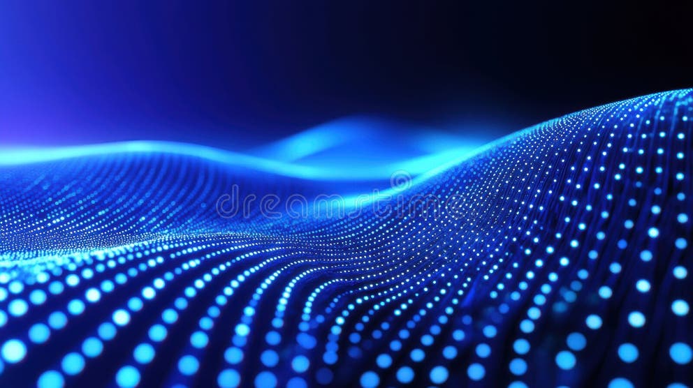 Dark Gradient Trading Background with Soft Glowing Data Points Creates ...