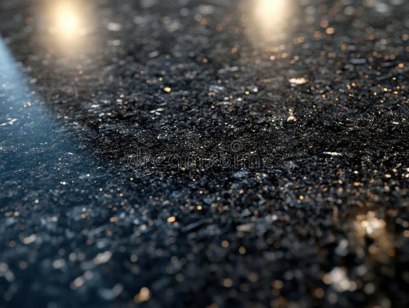 Dark Granular Surface Shimmers Under Soft Light, Abstract Texture ...