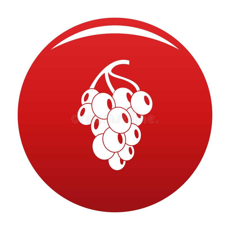 Dark grape icon vector red stock vector. Illustration of emblem - 152577285