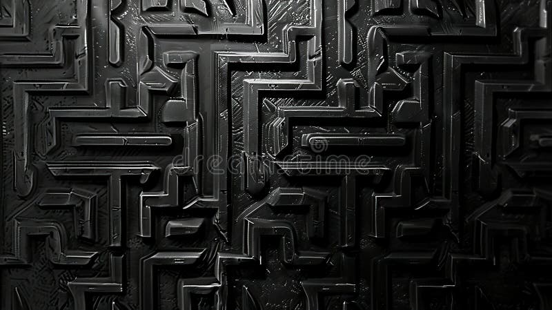 Dark Graphite Grey Abstract Textured Geometric Stepped Background Stock ...