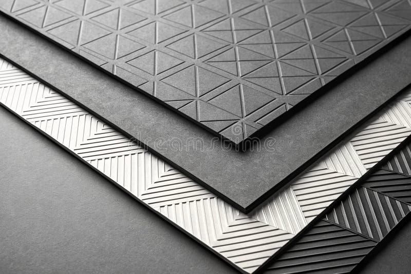 Dark Graphite Grey Abstract Textured Geometric Stepped Background with ...