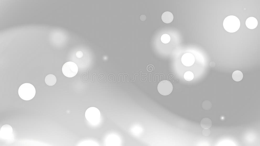 Dark Gray Background Features White Blurry Circles Light Bokeh Effect ...
