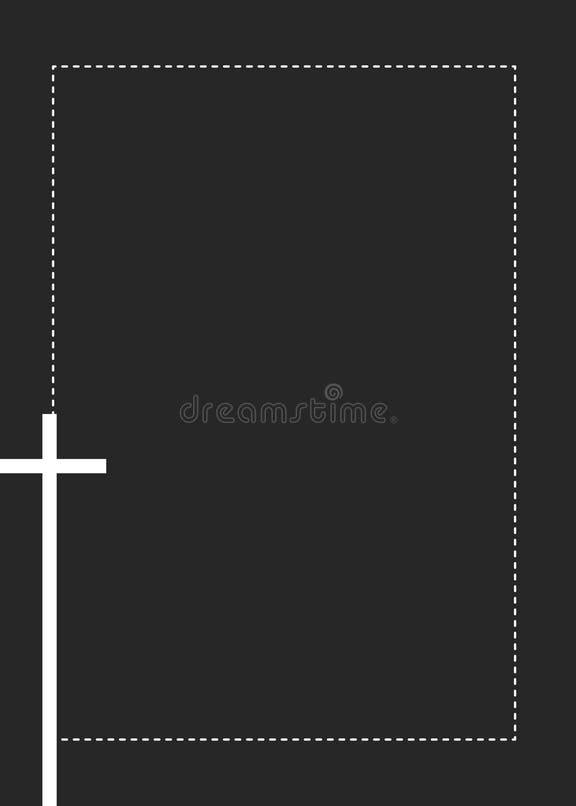 A Dark Gray Background Features a White Dashed Rectangular Border and a ...